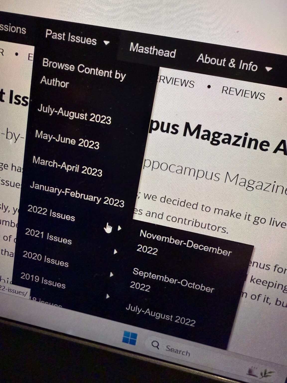 Past Issues: Hippocampus Magazine Archives | Hippocampus Magazine